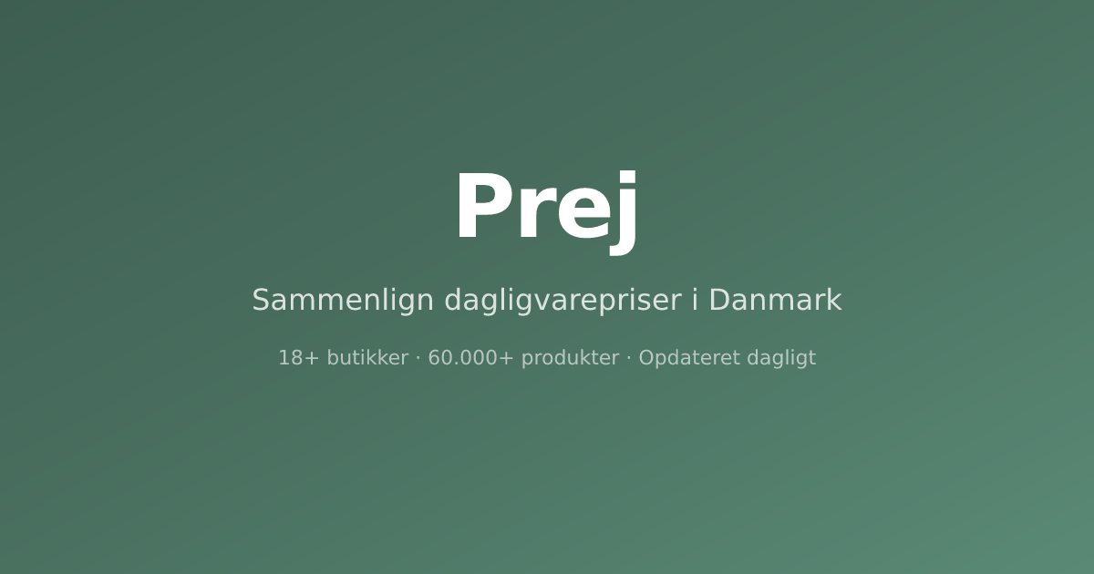 Hvilket supermarked er billigst i Danmark i 2026? — Prej